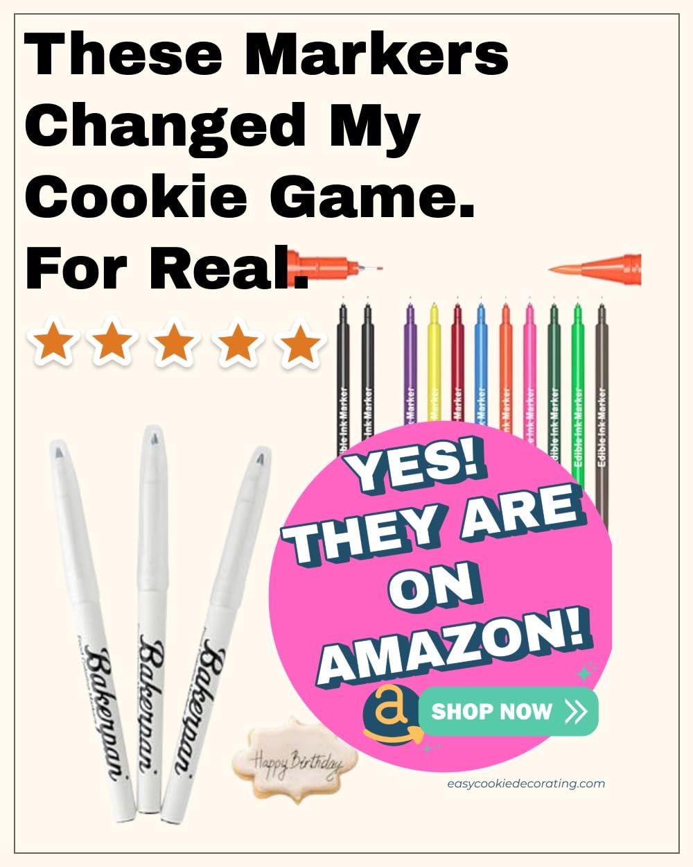 Best Edible Markers for Cookie Writing Plus Tips and Tutorial ...